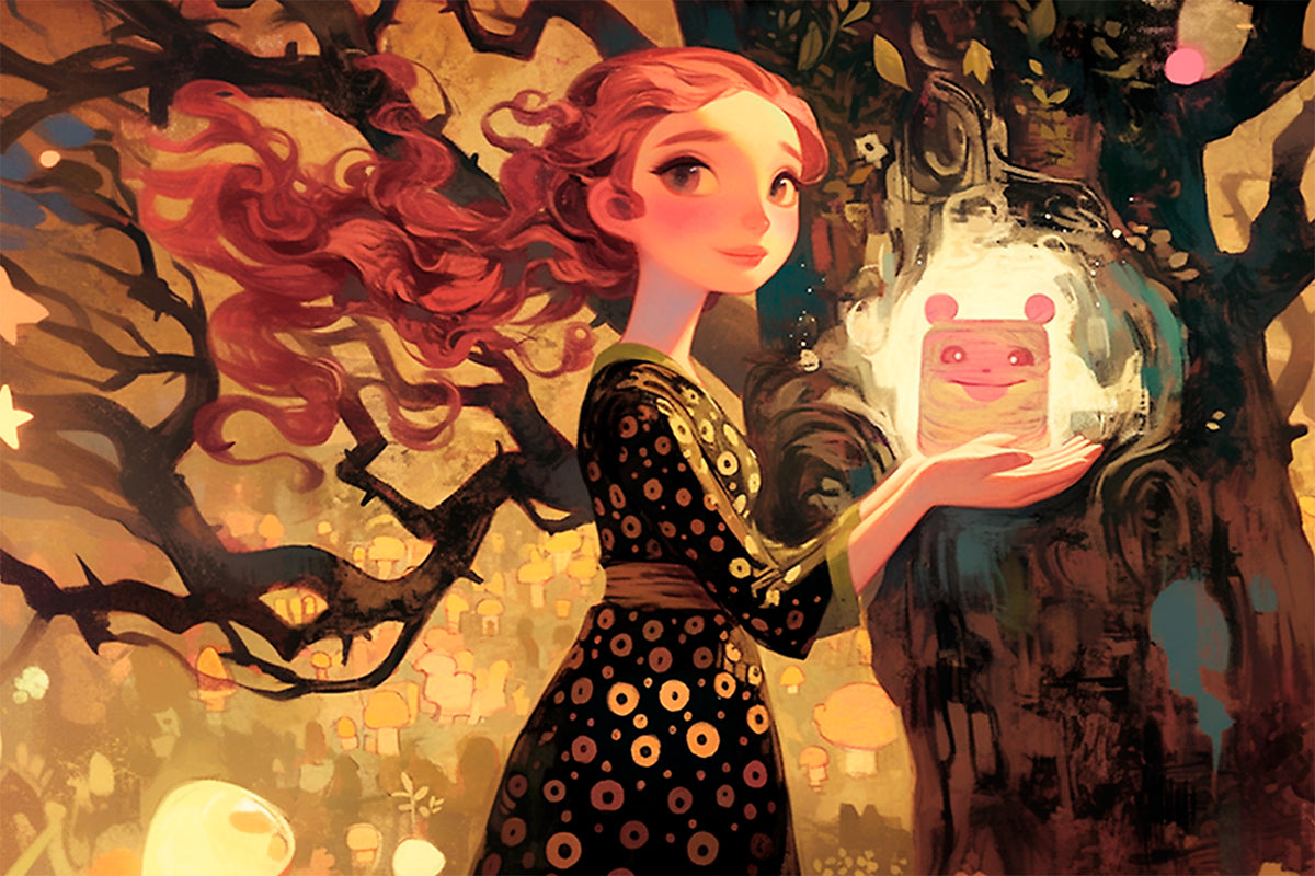 Charles Kaufman • The-Princess-and-the-Magic-Bear – Brassworks Gallery