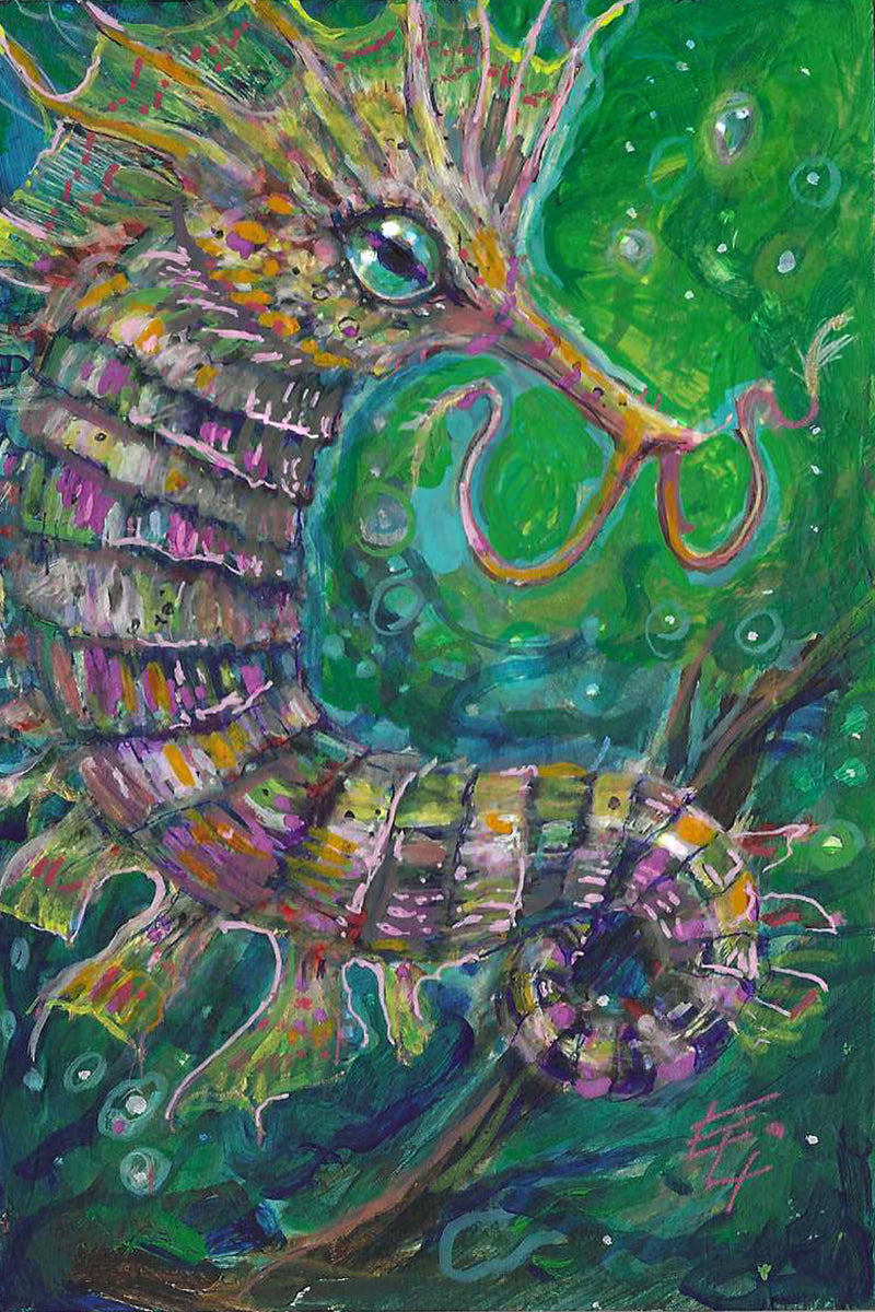 Eli Libson • Glass Sea Horse – Brassworks Gallery