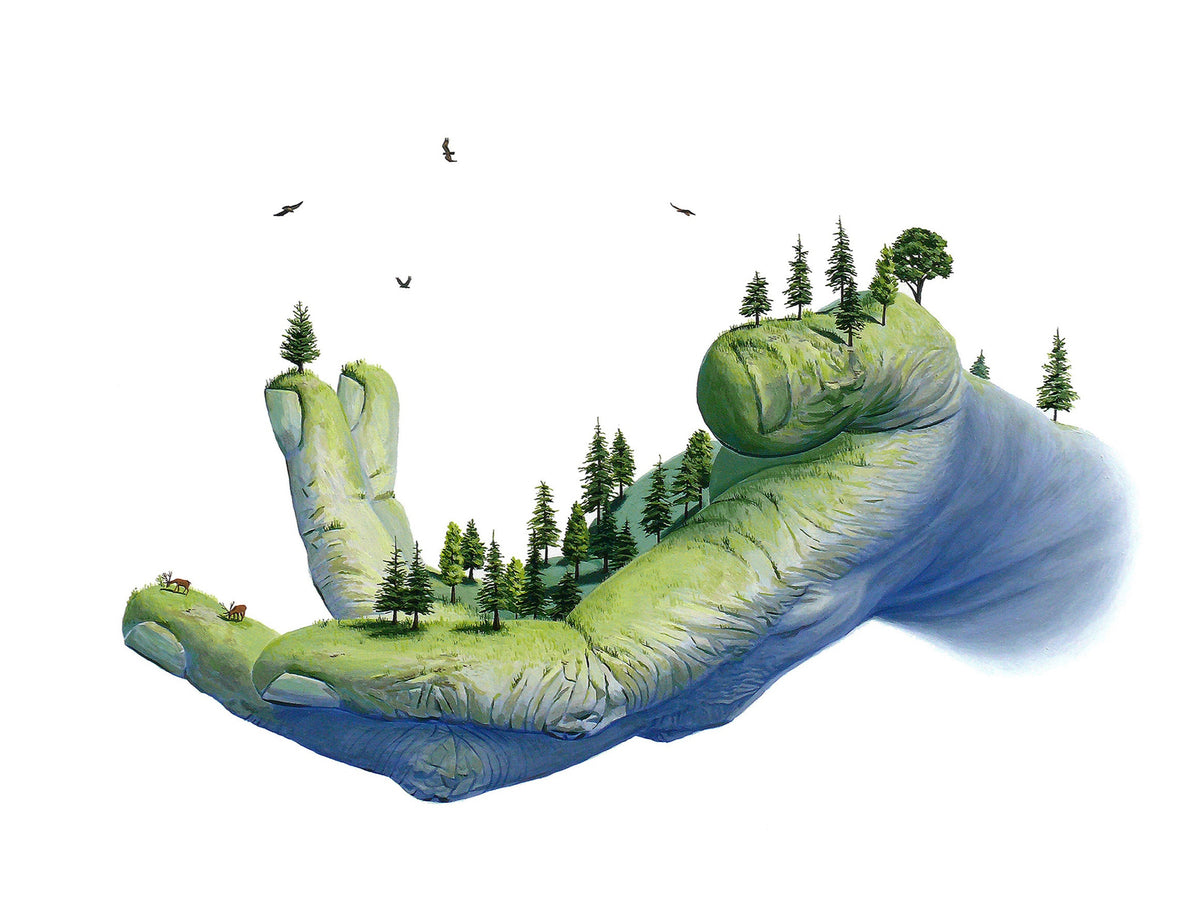 Josh Keyes • The Guardian Limited Edition Print – Brassworks Gallery