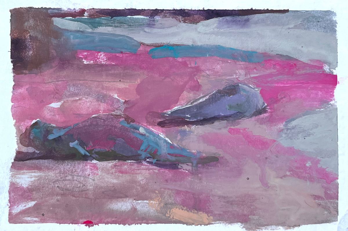 Jake Gooch • Painting the Monk Seals at Paradise Cove – Brassworks Gallery