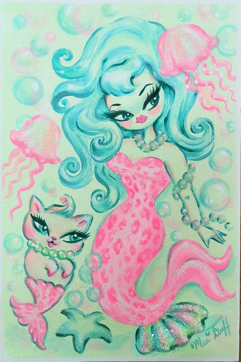 Claudette Barjoud • Pink Kitten Pixie Mermaid – Brassworks Gallery