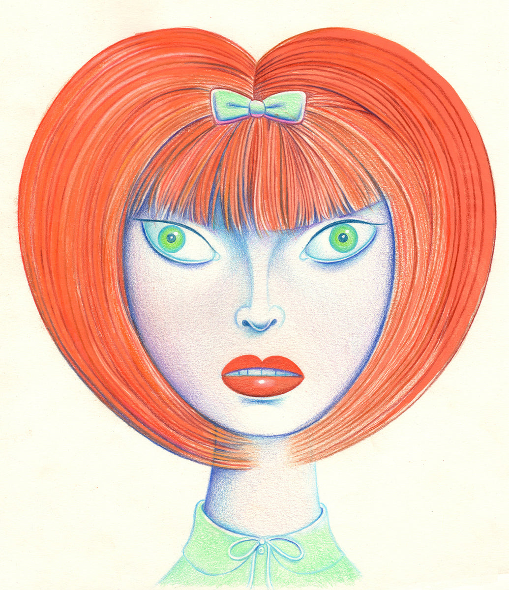 Red Head/Green Bow • Dave Calver – Brassworks Gallery