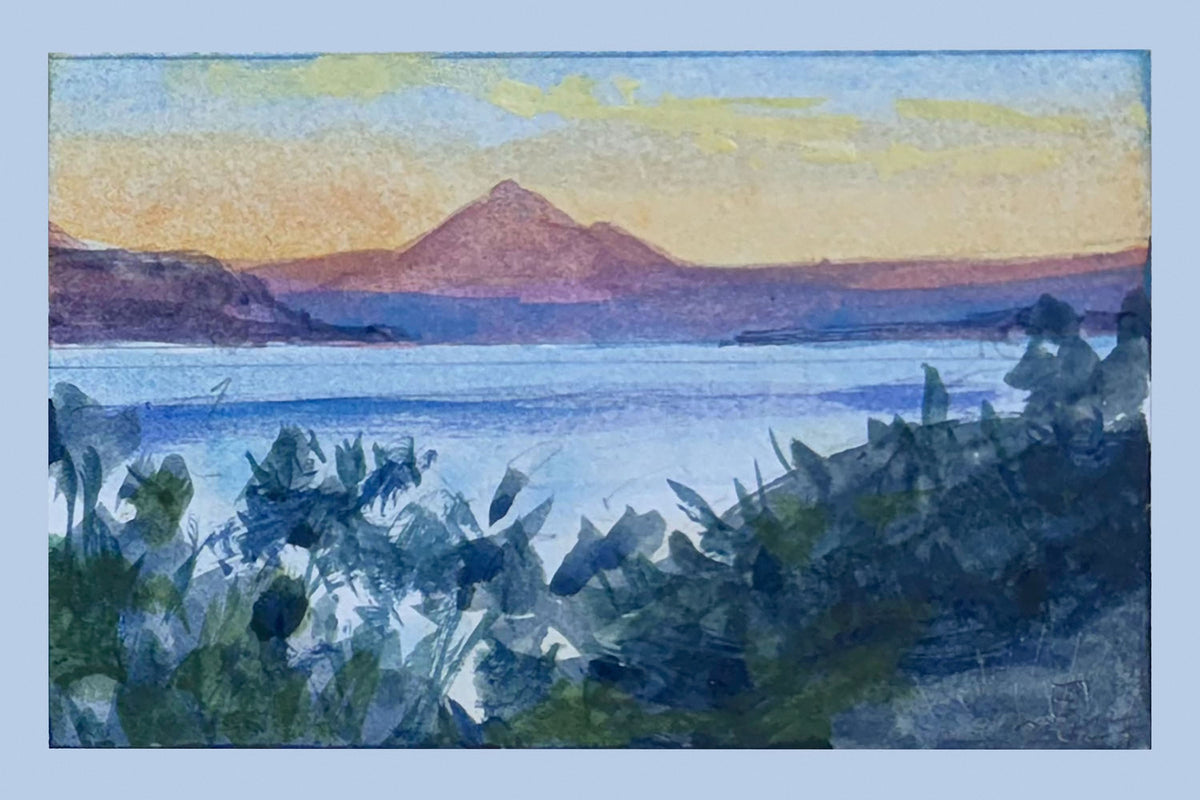 MOUNT HOOD FROM HWY 14 • William Elston – Brassworks Gallery