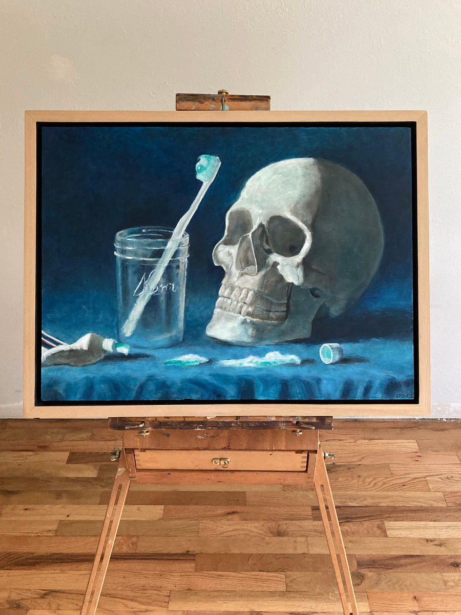 Geoff Powell • Skull & Toothbrush – Brassworks Gallery