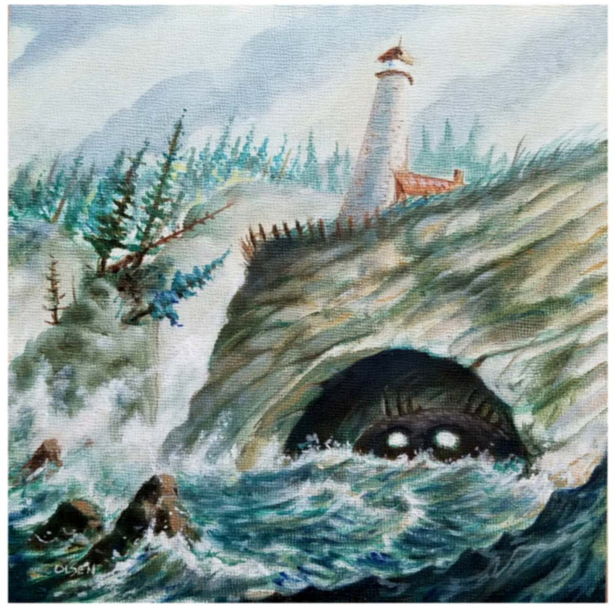 Abandoned Lighthouse • Skot Olsen – Brassworks Gallery